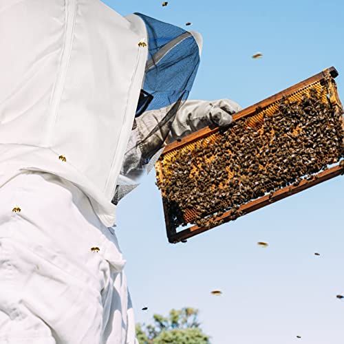 Bee Suits for Men Women,Bee Keeper Suite with Beekeeping Gloves,Beekeeping Suit with Veil Hood,Fully Body Durable Beekeeper Suite,Suitable for Professional Beekeepers and Beginners(L)