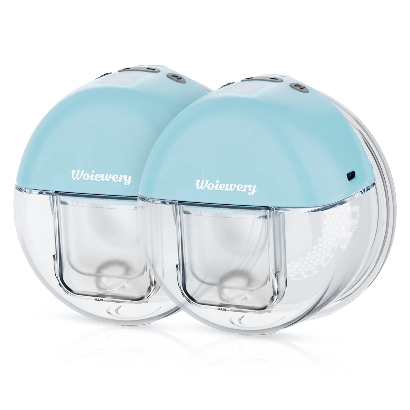Breast Pump - Double Wearable Electric Breast Pump,Low Noise&Hands-Free Breast Pump,Rechargeable Portable 2pc with Massage and Pumping Mode,9 Levels,LCD Display Memory Function,24mm Flang