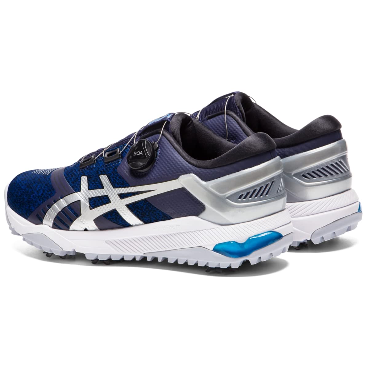 ASICS Men's GEL-Course Duo Boa Golf Shoes, 11.5, PEACOAT/PURE Silver