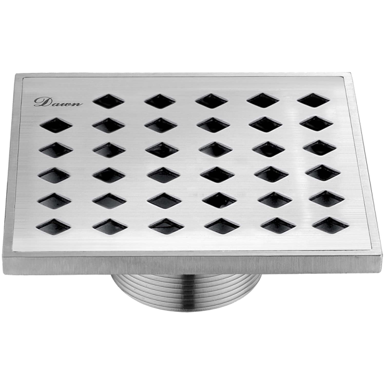 Dawn SMI050504 Mississippi River Series Square Shower Drain, 5-Inch