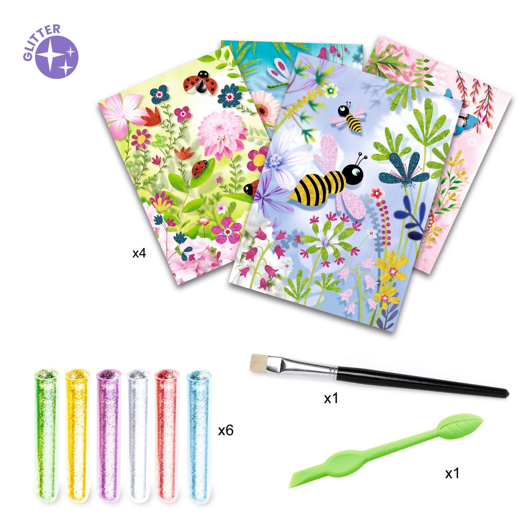 DJECO Butterflies Glitter Craft Kit