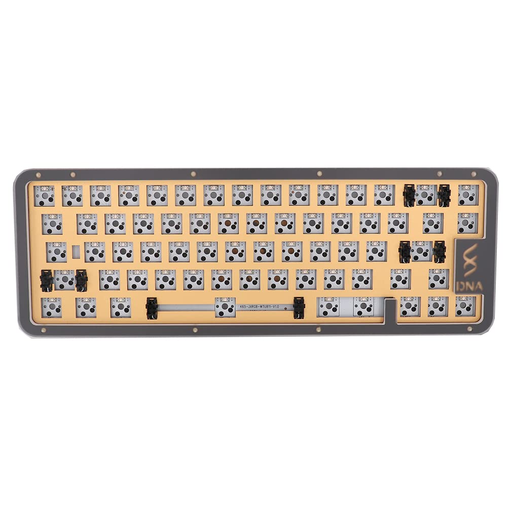 BGKYPRO DNA65 Custom Mechanical Keyboard Kit 65% Kit PCB CASE hot swappable Switch Support Lighting Effects with RGB Switch led