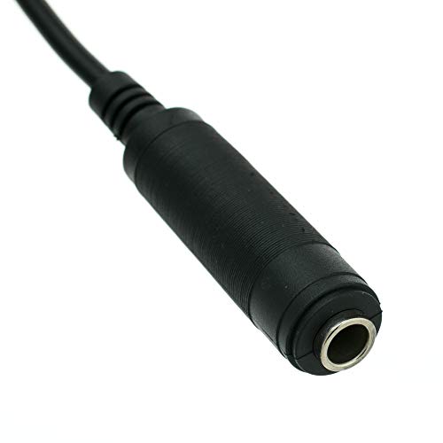 Cable Central LLC (Single Pack 1/4 inch Male to Female Stereo Extension Cable for Headphone Guitar - 50 Feet - Silver Plated Audio Cord Stereo Extender 50 Ft