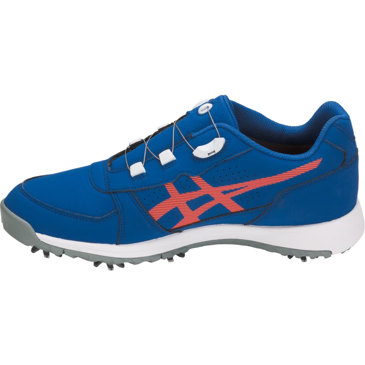 ASICS Men's Gel-PRESHOT Boa Golf Shoes, 10, Imperial/NOVA Orange