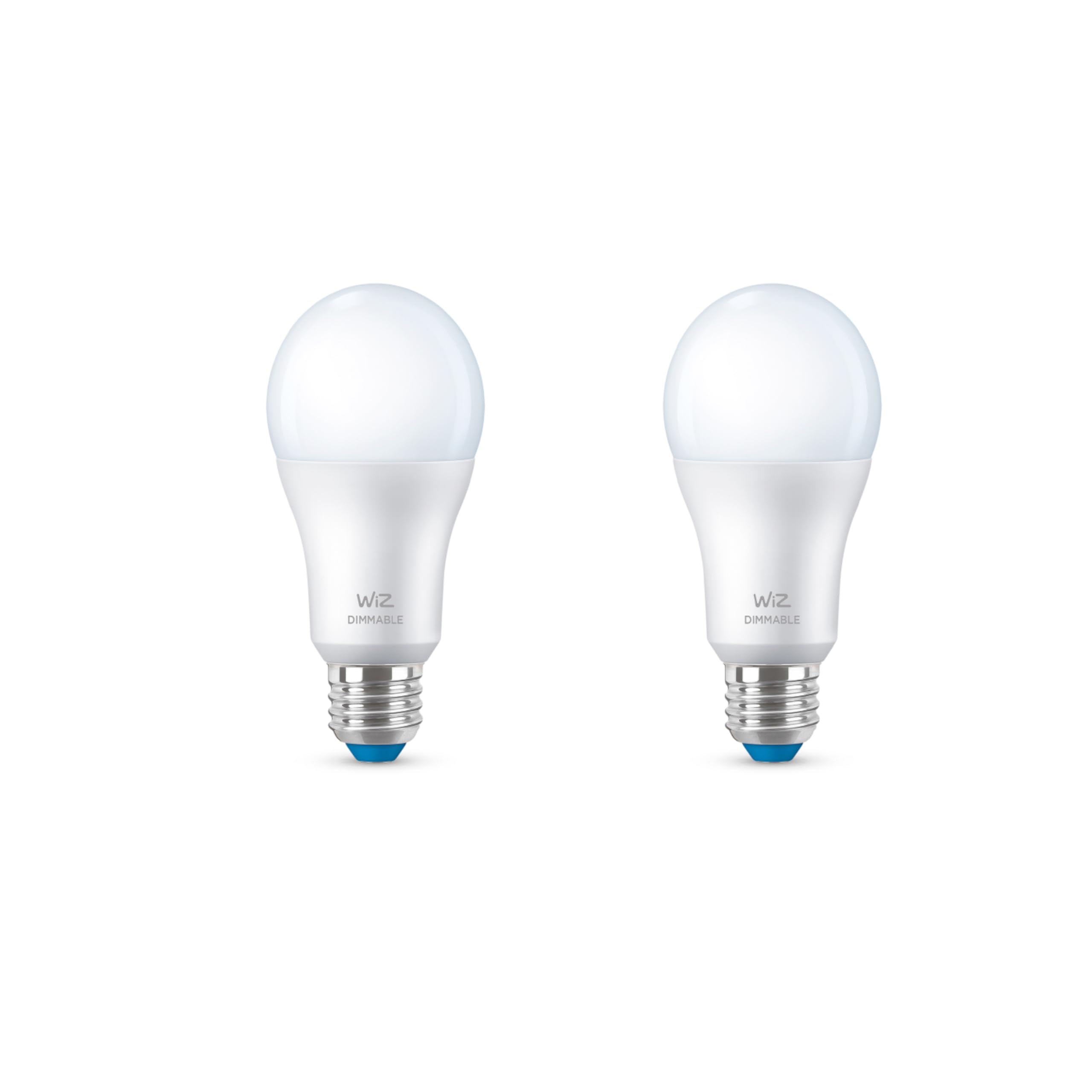 WiZ 60W A19 Dimmable Daylight (5000K) LED Smart Bulb - Pack of 2-800 Lumen - E26 - Indoor - Connects to Your Existing Wi-Fi - Control with Voice or App - Activate with Motion - Matter Compatible