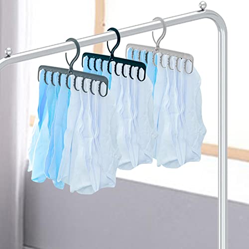 Colcolo Clothing Hanger Clothes Drying Rack Drying Hanger Closet Storage Organization for Pants, Gray