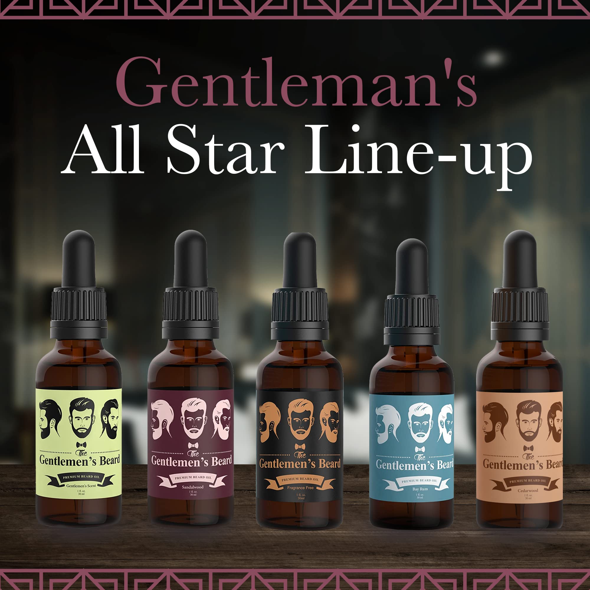 The Gentlemen's Beard Oil - Sandalwood - Conditioner Softener - All Natural - Softens, Strengthens and Promotes Beard & Mustache Growth - Leave In Conditioner