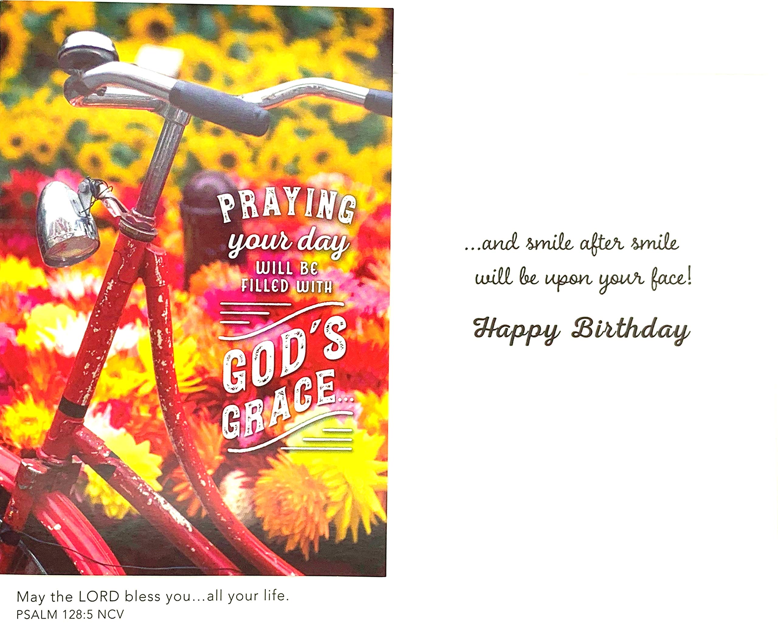 DaySpring - Happy Birthday - Farmers Market - 4 Design Assortment with Scripture - 12 Boxed Birthday Cards & Envelopes, NCV (J0382)