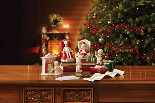 Department 56 Snowbabies Christmas Memories Santa's Reindeer Rest and Relaxation Figurine, 5.35 Inch, Multicolor