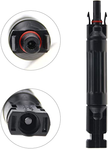 Bumbesti 2Pcs 20A Solar Inline Fuse Holder,Solar Panel PV Connector with Built in 20A Fuse, Waterproof Solar Fuse Connector, Solar Surge Protection Device