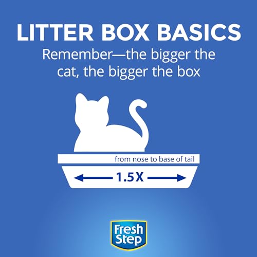 Fresh Step Simply Unscented Light Weight Clumping Litter, Fresh Step Unscented Cat Litter With Activated Charcoal Technology, 15.4 lb. Box