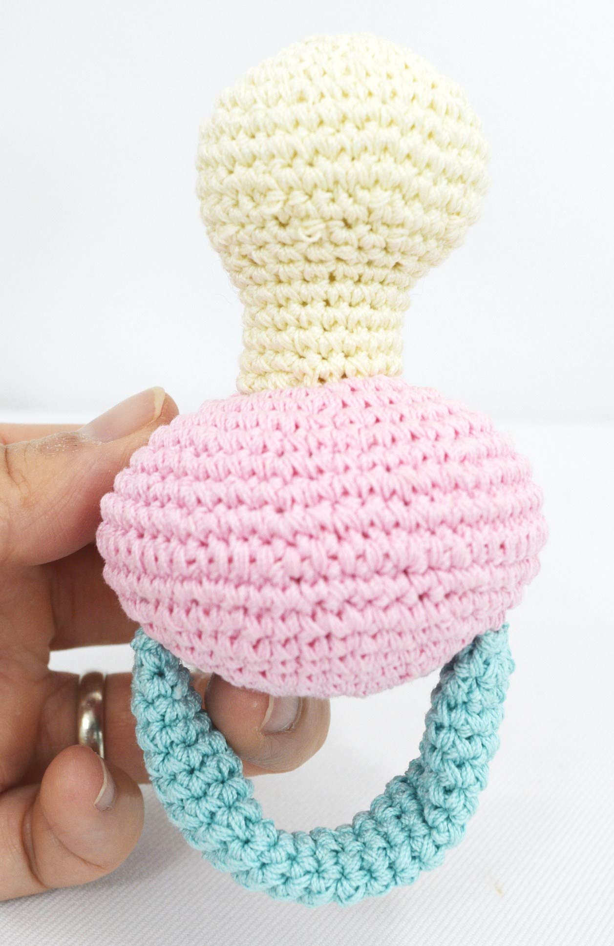DOGO 100 Dog Teeth Cleaning Cotton Crochet Squeaky Dog Toy for Small Dogs - Pacifier