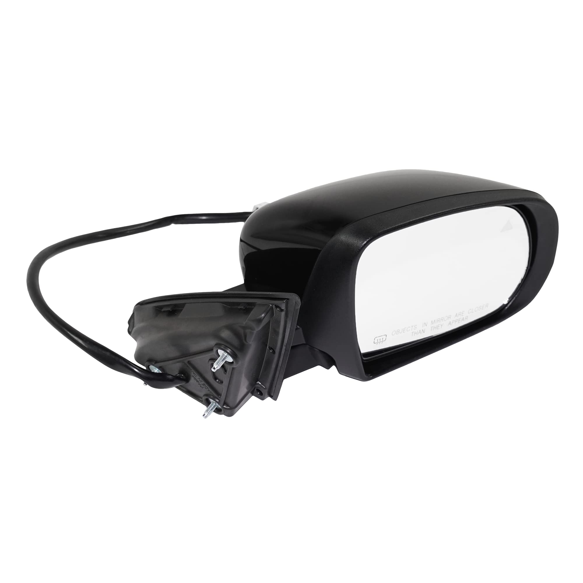 Kool Vue Driver & Passenger Side Power Heated Mirrors for Jeep Cherokee 2014-2018 Manual Fold With Signal Light, Blind Spot Monitor, Puddle Lamp & Auto-Dimming; Without Memory Paintable