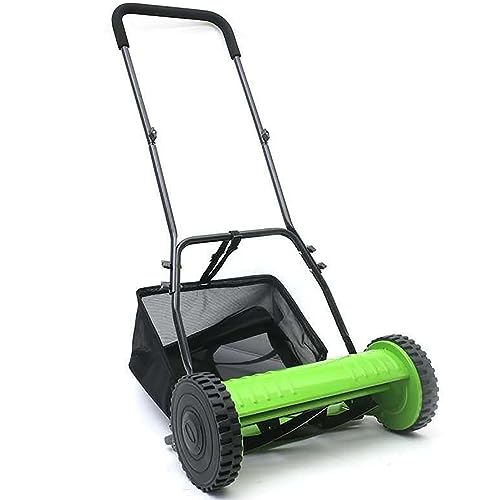 Coldwind 12 inch Lawn Mower for Home use, Small unpowered Hand Pushed Villas, Flowers, Gardening, Mowing, and Weeding,h Style