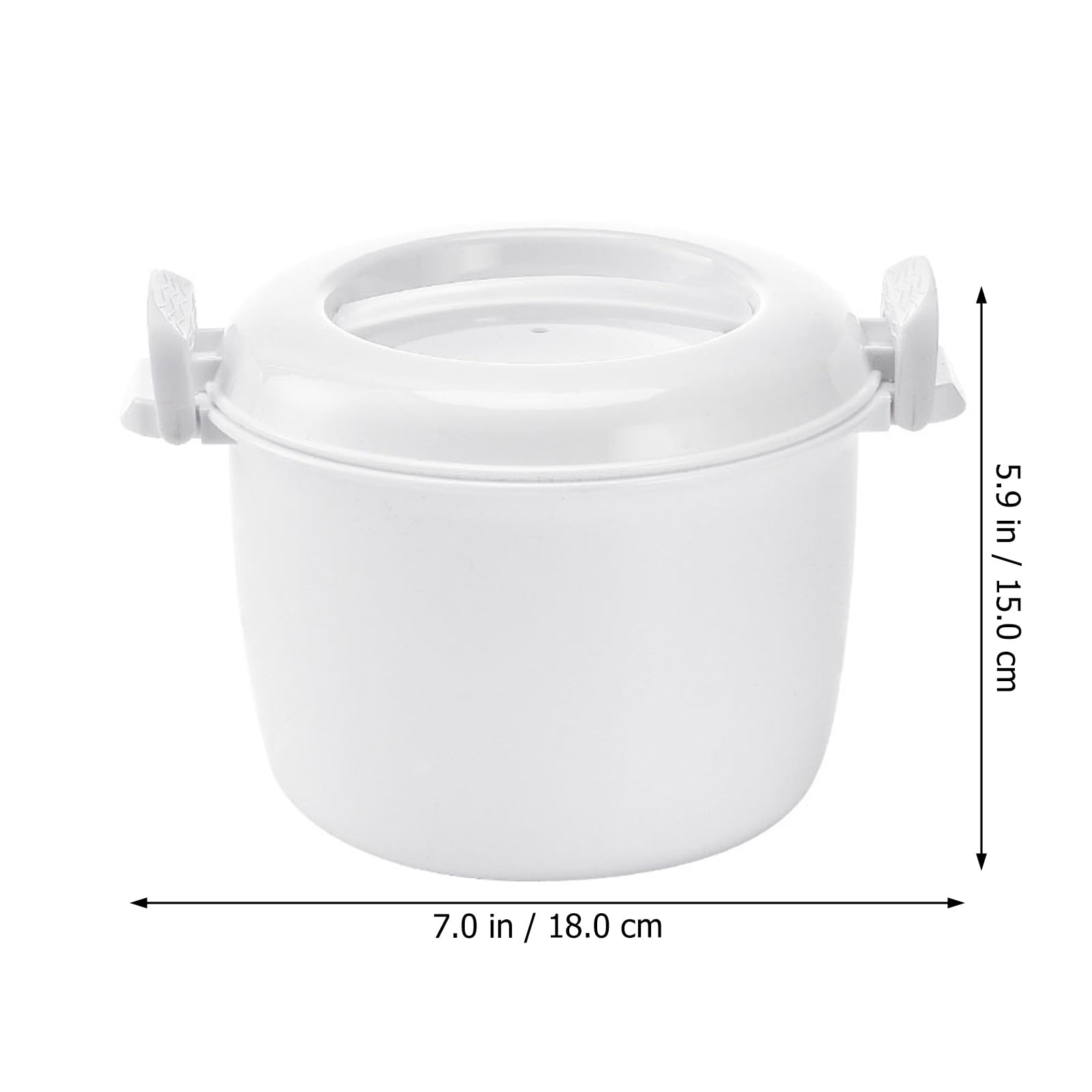 DOITOOL Microwave Rice Cooker - Mini Rice Cooker for Microwave Oven - Microwave Steamer Rice Cooker Small Rice Maker for Pasta, Chicken, Bacon, Vegetables