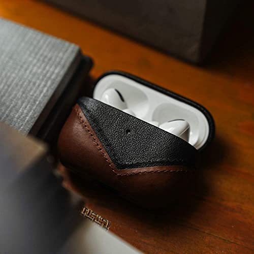 Bullstrap Premium Leather Case Compatible with Apple AirPods 3, Wireless Charging, Two-Piece Design (Terra)