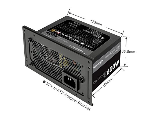 Thermaltake Toughpower SFX 600W 80+ Gold Fully Modular SFX 12V 3.3/ATX 12V 2.4 Power Supply 7 YR PS-STP-0600FPCGUS-G