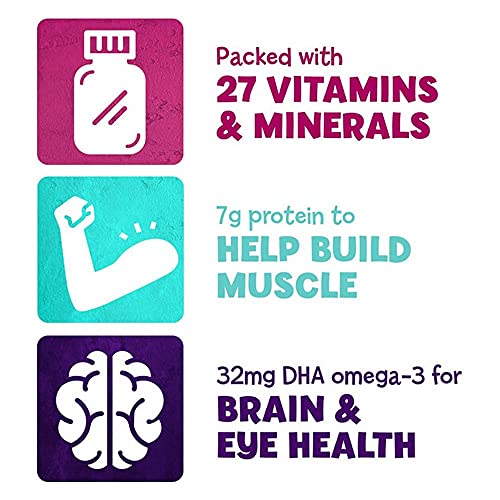 PediaSure Grow & Gain With Fiber, Kids’ Nutritional Shake, With Protein, DHA, And Vitamins & Minerals, Strawberry,8 Fl Oz (Pack of 6)