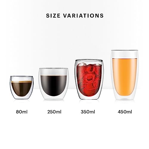 Bodum Pavina Double Wall Espresso/Shot Glass - Set of 2