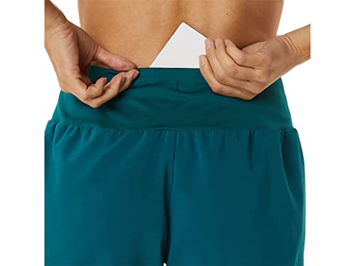 ASICS Women's Road 3.5IN Short Apparel, S, Velvet Pine