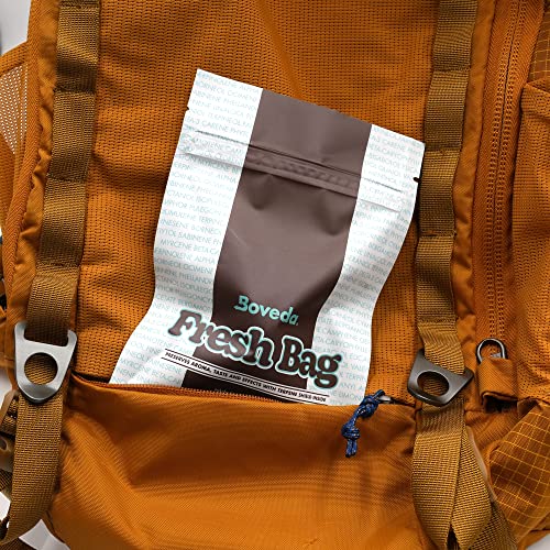 Boveda Fresh Bag Travel Bag for Up To ½ oz – 1 Mylar Bag Preloaded with Boveda 2-Way Humidity Pack 62% RH Size 4 – Humidity Pack in Resealable Bag