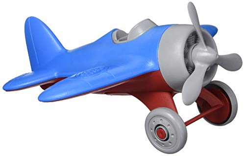 Green Toys Airplane, Blue/Red CB - Pretend Play, Motor Skills, Kids Flying Toy Vehicle. No BPA, phthalates, PVC. Dishwasher Safe, Recycled Plastic, Made in USA.