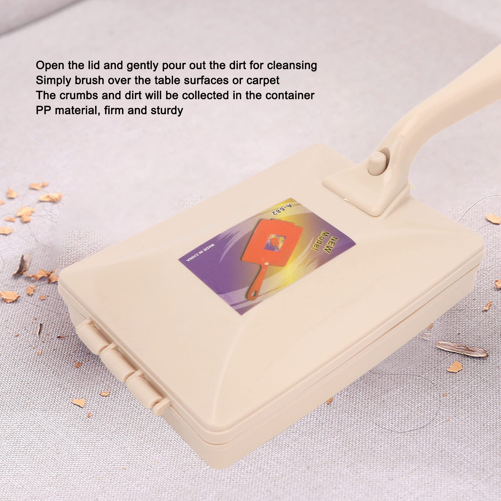 Carpet Debris Brush Carpet Brush,Handheld Carpet Table Double Roller Brush Head Carpet Table Brush Pet Hair Cleaning Brush Collector Brush