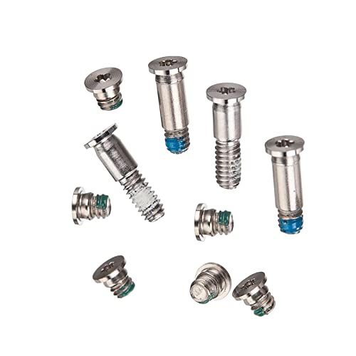 balikha 10 Pieces Replace Bottom Case Cover Screws Metal Components for 13in A1932 Accessories, Argent