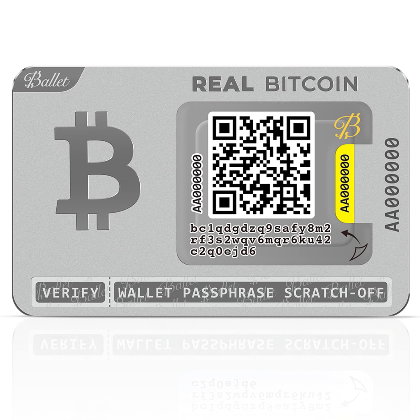 Ballet Real Bitcoin 2022 Happy Holidays (5 Pack) - The Easiest Crypto Cold Storage Card, Cryptocurrency Hardware Wallet, Managing Your Crypto Assets, NFTS, Coins