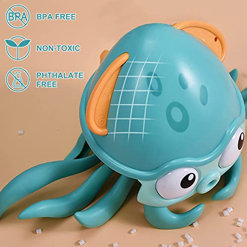 Growinlove Baby Crawling Toy Musical Interactive Crawling Octopus Toy with Music, LED Light Up and Automatically Avoid Obstacle, Moving Toy for Toddler Babies Boys Girls