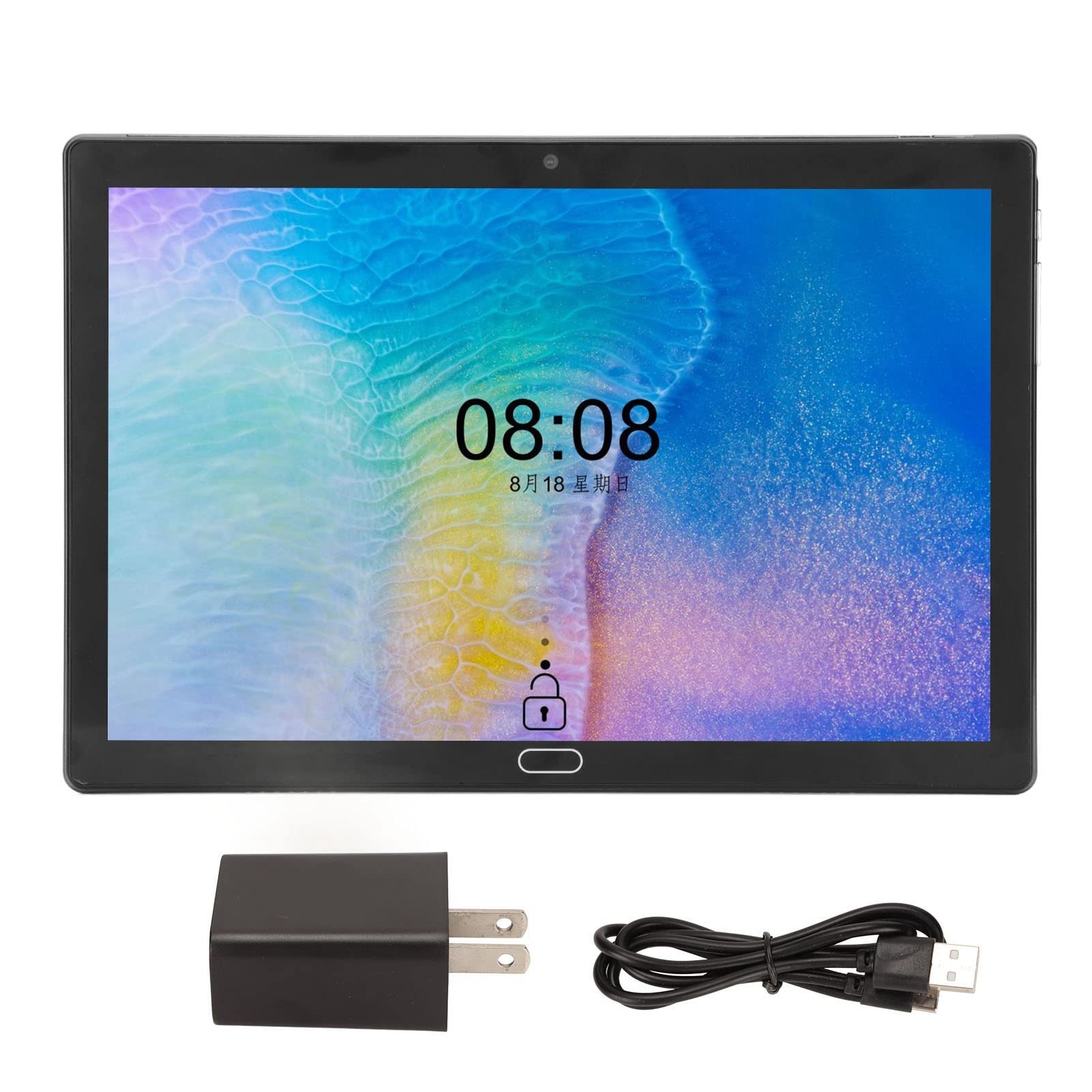 Bannt HD Tablet, Support Multilingual Support Phone Call 4g 4g 100240v 5gwifi Dual Card Dual Standby Usbc Charging Port for android10.1 (US Plug)