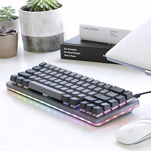 DROP ALT Mechanical Keyboard β 65% (67 Key) Gaming Keyboard, Hot-Swap Switches, Programmable Macros, RGB LED Backlighting, USB-C, Doubleshot PBT, Aluminum Frame (Cherry MX Brown RGB, Gray)