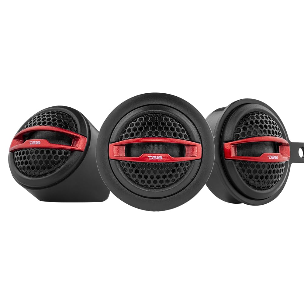 DS18 GEN-X6.5C Component Set - 6.5", 2-Way, 150W Max, 50W RMS, Black Paper Cone, Tetorn Dome Tweeters, 4 Ohms - Clarity Unparalled by Other Speakers in Their Class (2 Speakers)
