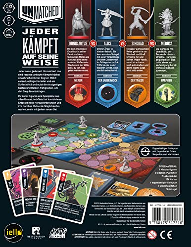 IELLO Unmatched - Battle of Legends, Tactics Game