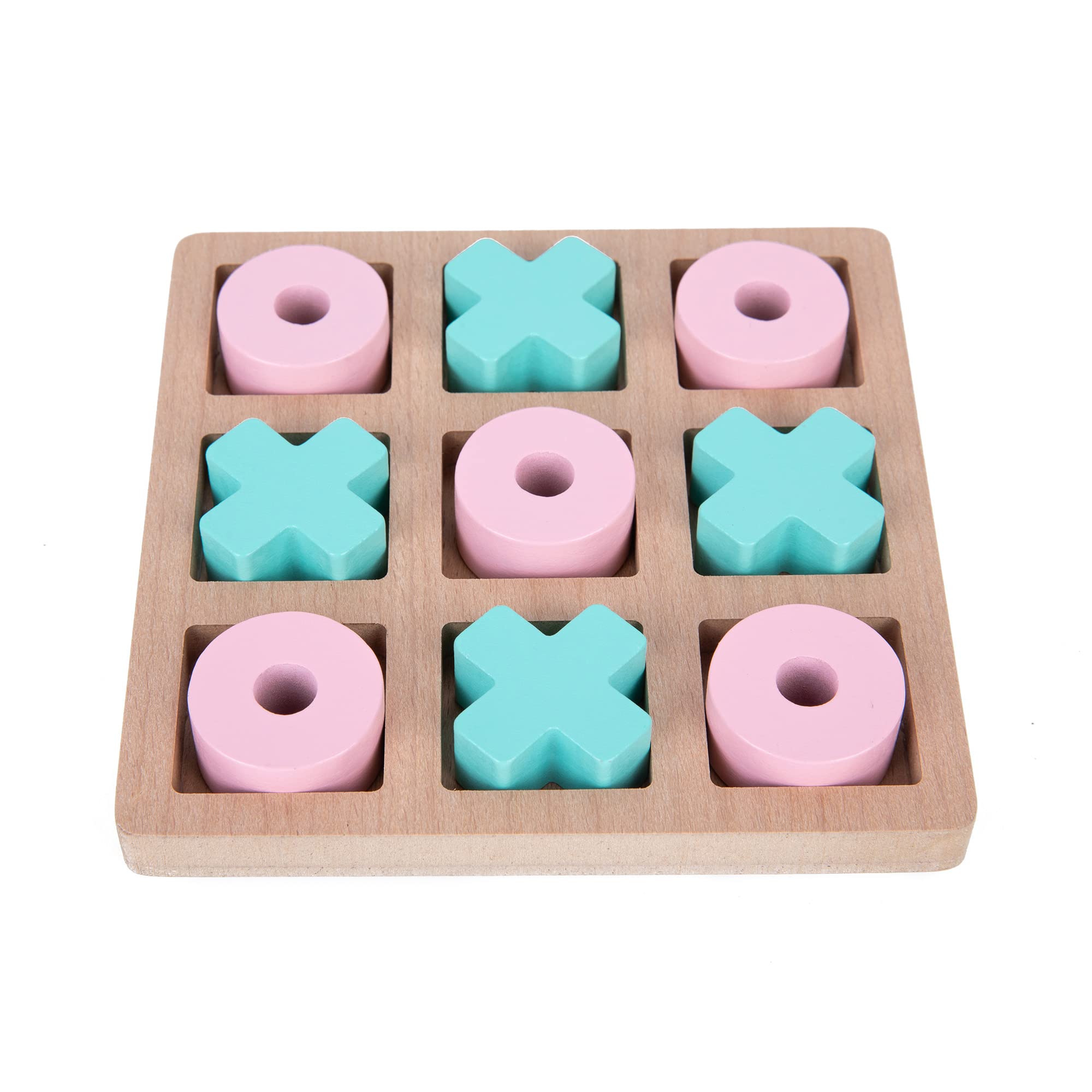 LXGYPWIN Tic-Tac-Toe Game, Wooden Tic-Tac-Toe Game, Small Tic-Tac-Toe Game, Children's Indoor Party Game, Very Suitable for Backyard Entertainment