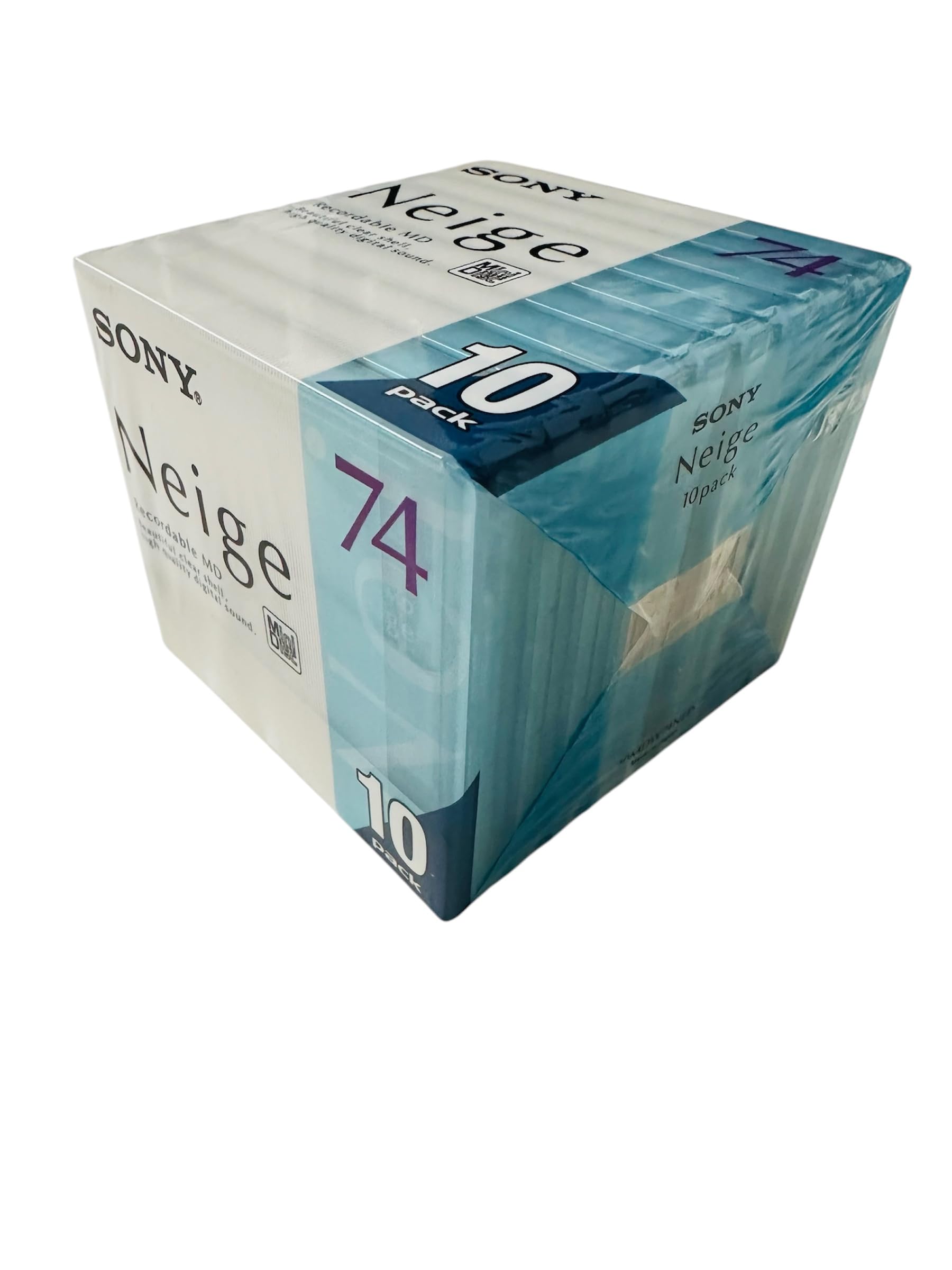 Sony Neige Series MiniDisk 74 Min 10 Pack Recordable MD