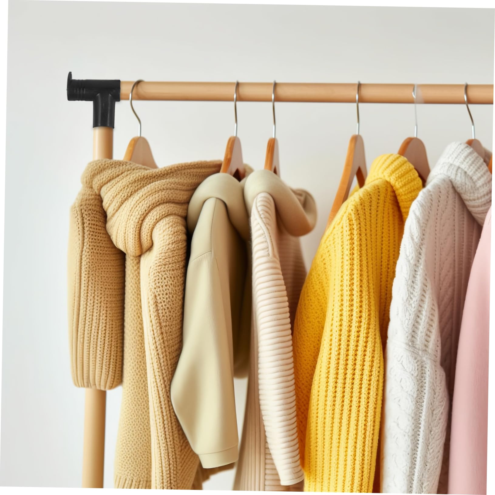 Ciieeo 4 Pcs Clothes Rack Accessories Plastic Hangers Clothes Hanging Rack Joints Clothes Hangers Clothes