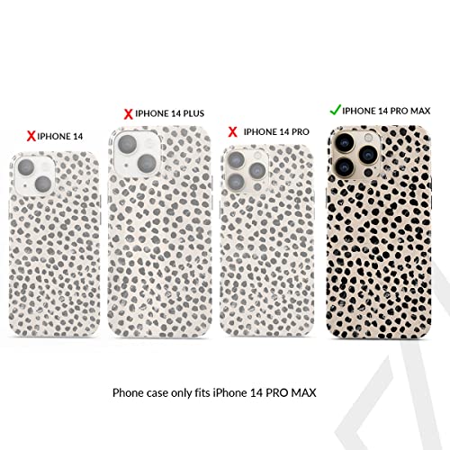 BURGA Phone Case Compatible with iPhone 14 PRO MAX - Wireless Charging Compatible, Hybrid 2-Layer Hard Shell + Silicone Protective Case, Heavy Duty Protection, Slim Fit, Almond Latte