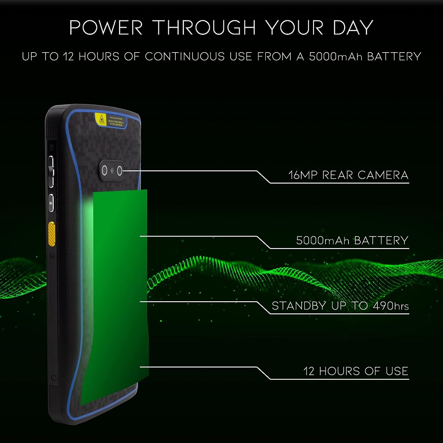 Chainway C90 All-Purpose Wireless Android Barcode Scanner Handheld, 2D/1D/QR Barcode Reader, Play Store, 5.7" Vivid Screen, WiFi, GPS, Camera, for Inventory Scanning (Build Your Own)