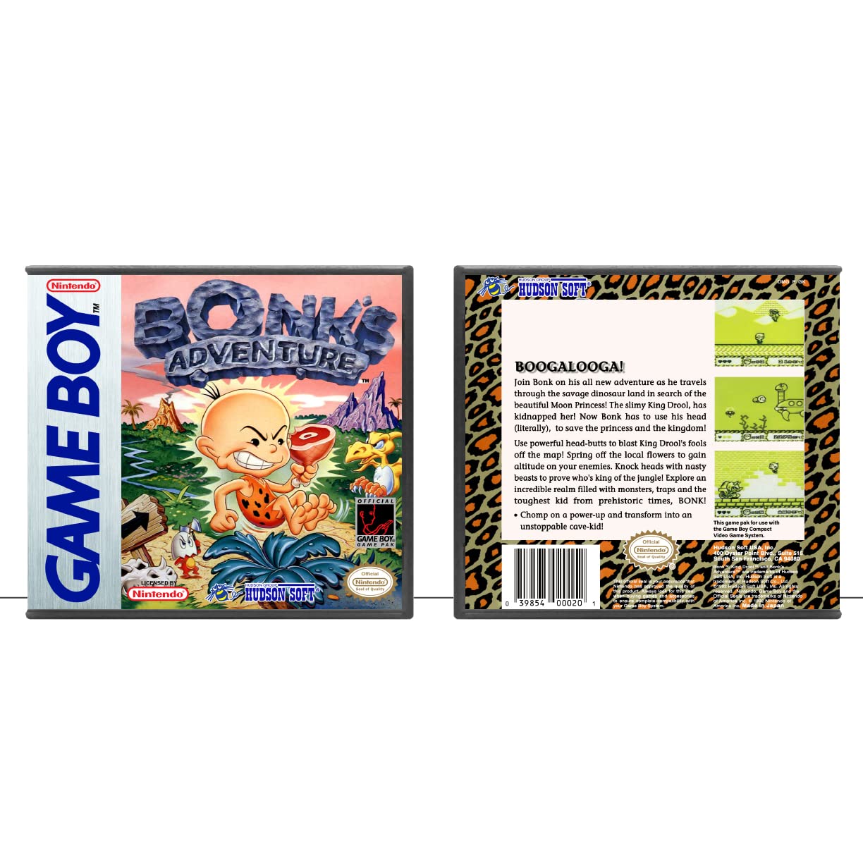 Bonk's Adventure | (GB) Game Boy - Game Case Only - No Game