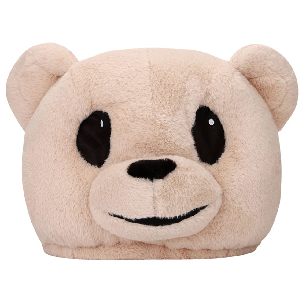 NQBRNG Cute Teddy Bear Plush Halloween Party Head Mask Mascot Costume