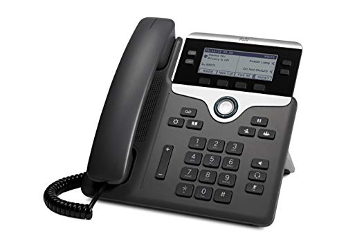 Cisco Remanufactured IP Business Phone 7841, 3.5-inch Grayscale Display, Class 1 PoE, Supports 4 Lines, 1-Year Limited Hardware Warranty (CP-7841-K9-RF)