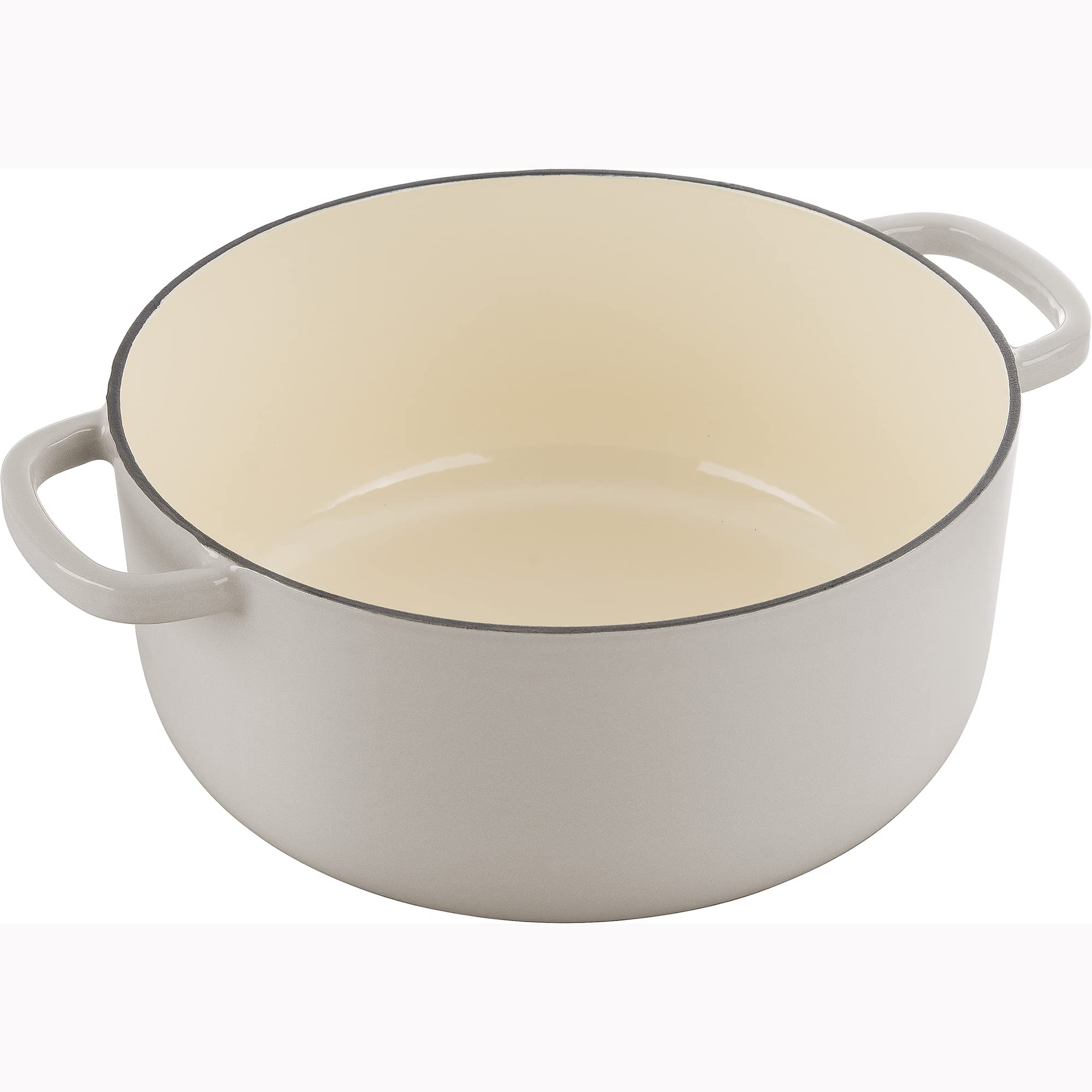 BALLARINI Bellamonte Cast Iron 7.6-qt Round Dutch Oven - Crema White