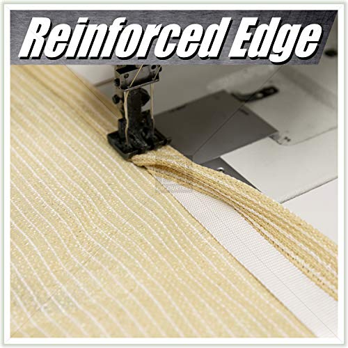 ColourTree Shade Sails 12' x 12' x 17' Beige Right Triangle CTAPRT12 Sun Shade Sail Canopy UV Block-Commercial Heavy Duty-190 GSM-3Years Warranty (We Make Custom Size)