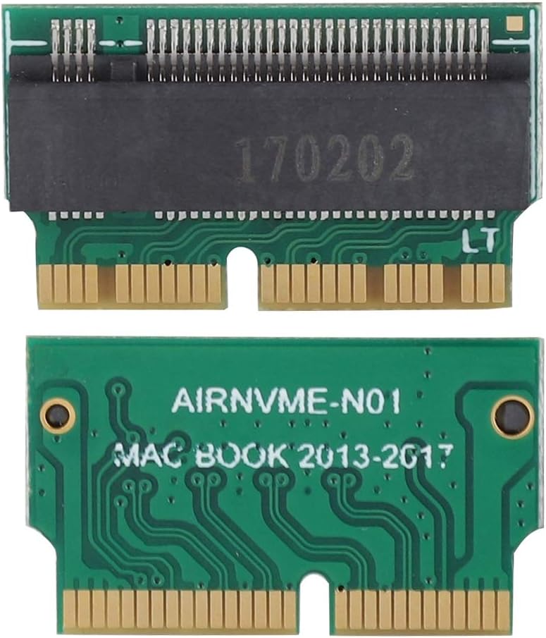 ASHATA Hard Disk to NVME SSD Adapter Concerter Card for 2013 2014 2015 MAC Book Air A1465 A1466 and for MacBook Pro A1398 A1502 SSD.
