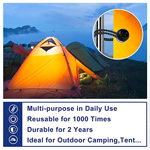 Bungee Balls 12 inch,50 pcs Tarp Bungee with Balls for Canopy, Camping Tarp, Shelter,Cargo,Tent Poles UV Resistant