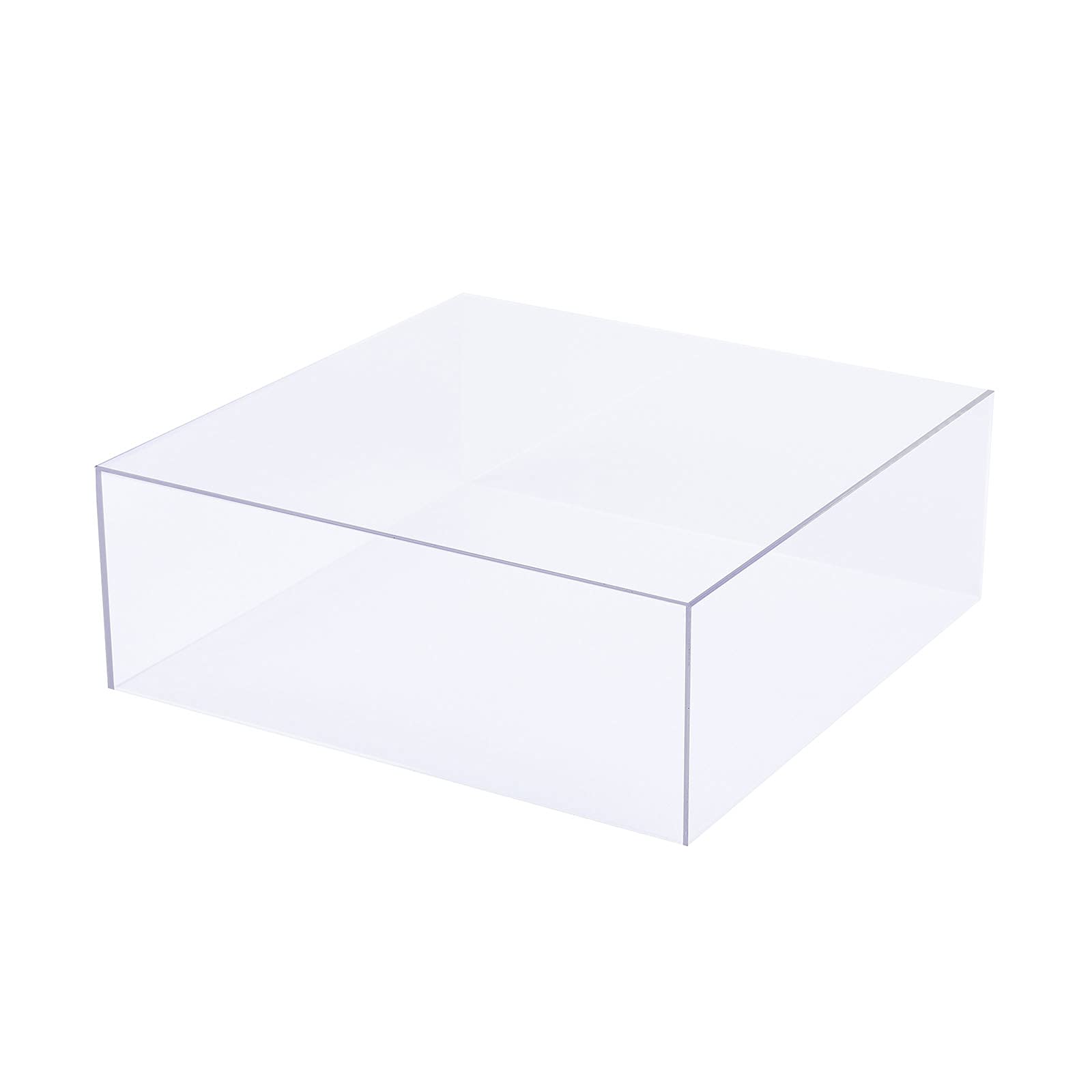 Balsa Circle 14-Inch Clear Acrylic Display Box Cake Stand Centerpiece Pedestal Riser Party Wedding Decorations Supplies