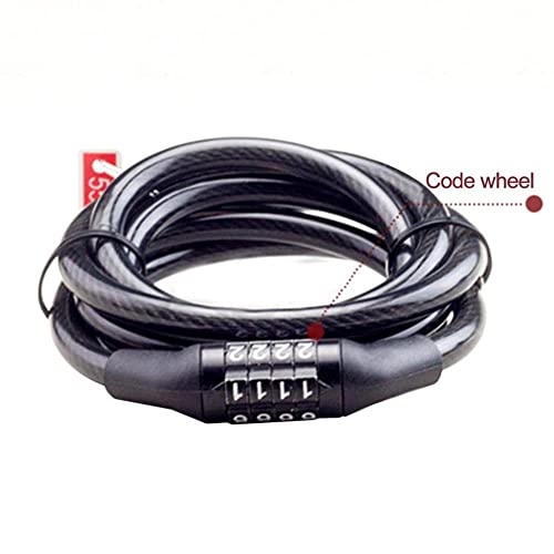 Bike Lock 4 Digit Code Combination Bicycle Lock Bicycle Security Lock Bicycle Equipment MTB Anti-Theft Ring Lock