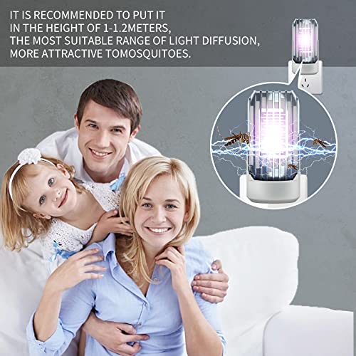 Bug Zapper Indoor Mosquito Plug in Zapper,2 Packs Indoor Fly Trap Mosquito Zapper with Blue Lights for Living Room,Kitchen, Baby Room,Office