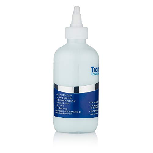 Transdermal for All-Seasons Plus Wig Adhesive: Secure, Seamless Looking & Gentle Hair Replacement Glue for Lace and Poly Hairpieces, 7.4oz